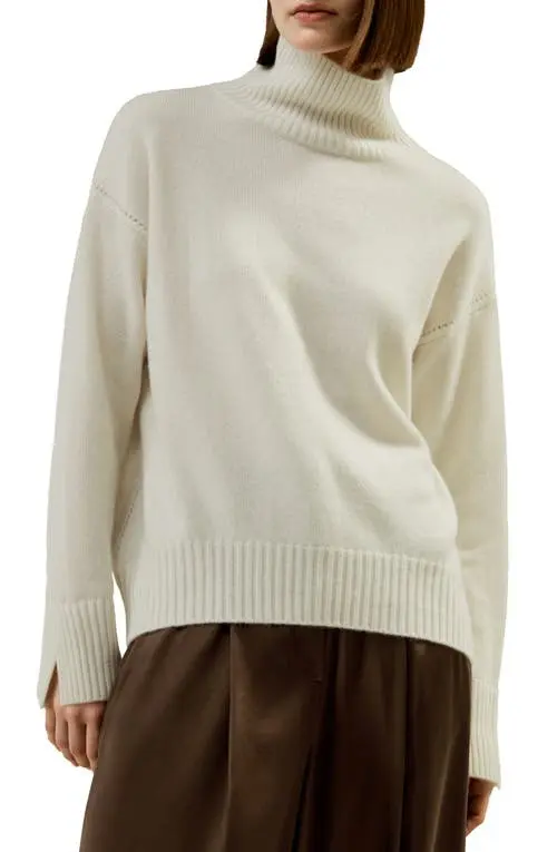 Lilysilk Relaxed-fit Cashmere Turtleneck Sweater
