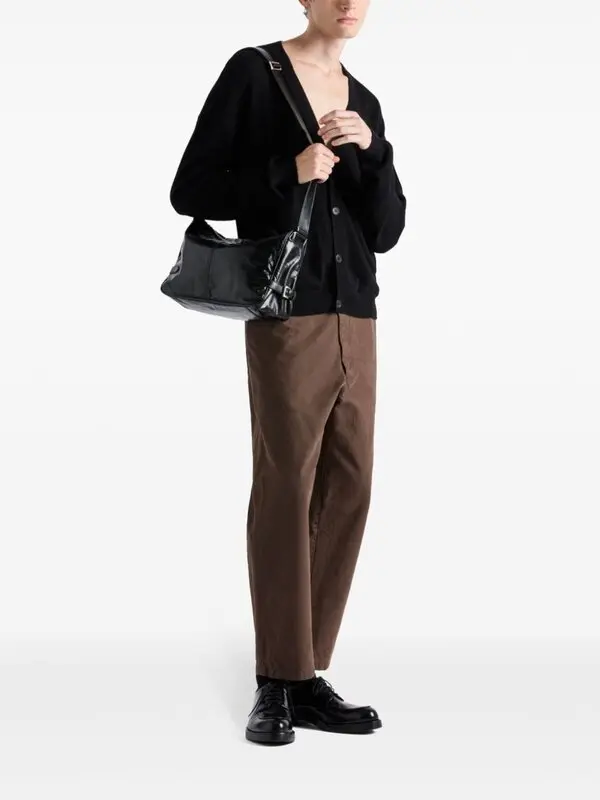 Prada Leather Shoulder Bag - Black