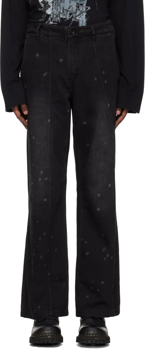 Professor.E Tainted Jeans In Black - 40% Off | Editorialist