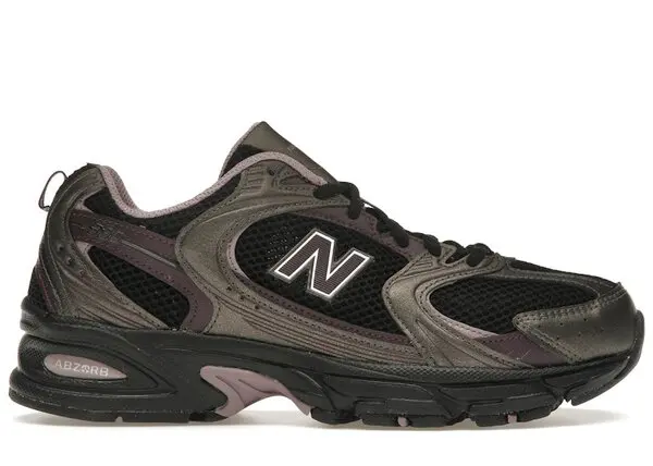 NEW BALANCE 530 Metallic Sneakers - Black/black Metallic/plum Brown