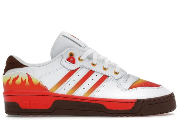 Adidas Rivalry Low Demon Slayer Rengoku Sneakers - Cloud White/red/crew Yellow