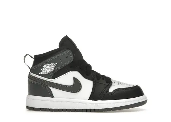JORDAN 1 Mid Sneakers - Black/white/iron Grey