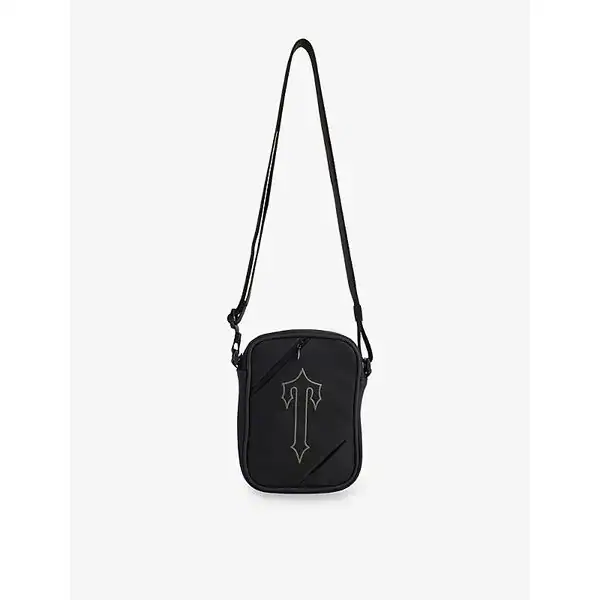 Trapstar Incline Embroidered Woven Mini Shoulder Bag - Black
