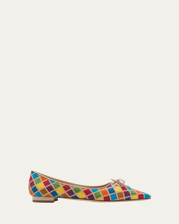 Manolo Blahnik Esmaa Ballerina Flats