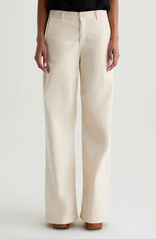 Ag Stella Low Slung Corduroy Palazzo Pants - Opal Stone