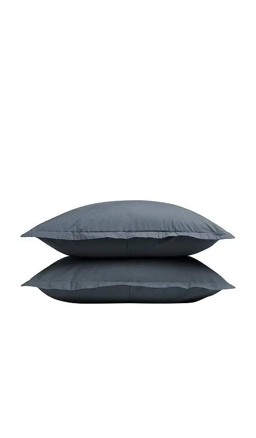 PARACHUTE Brushed Cotton Sham Set In Navy - Dusk