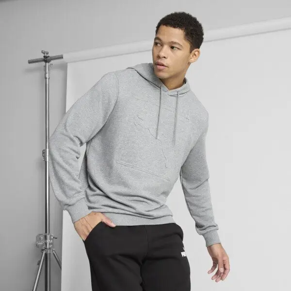 PUMA Ess Hoodie - Medium Gray Heather
