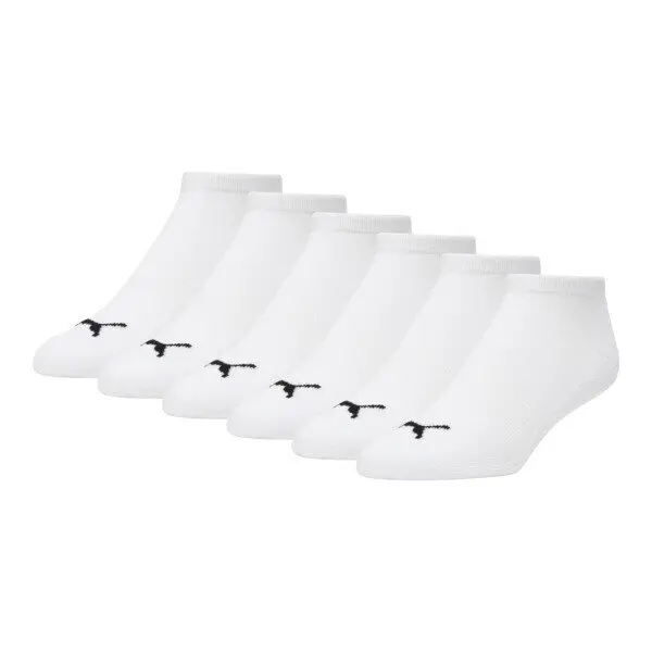 PUMA Half-terry Low Cut Socks - White,black