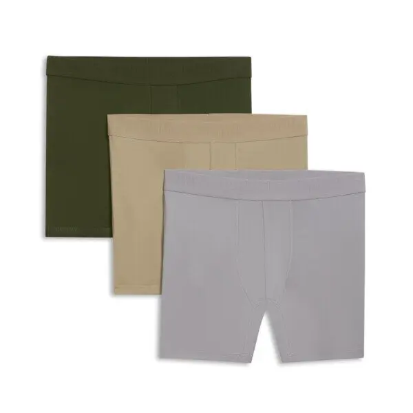 PUMA Ultra Soft Boxer Briefs 3 Pack - Olive,khaki