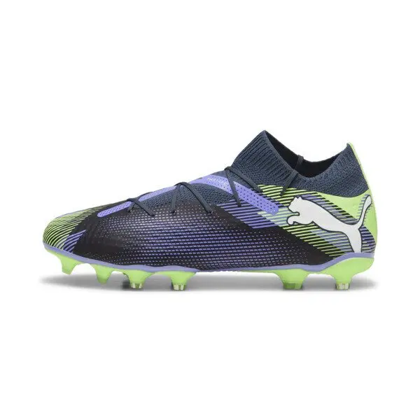 PUMA Future 7 Pro Fg/ag Soccer Cleats - Gray Skies- White-fizzy Apple