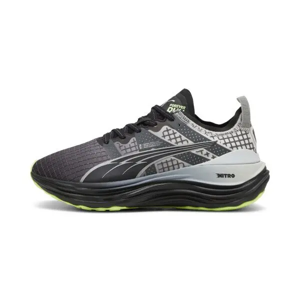 PUMA Foreverrun Nitroâ¢ Running Shoes - Black-glacial Gray-fizzy Apple