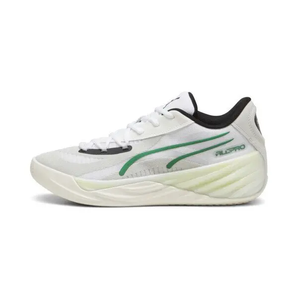 PUMA All-pro Nitro™ Basketball Shoe - Warm White-glacial Gray-archive Green