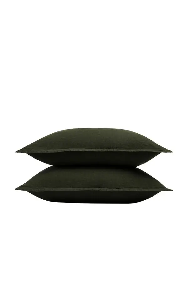 PARACHUTE Linen Sham Set In Green