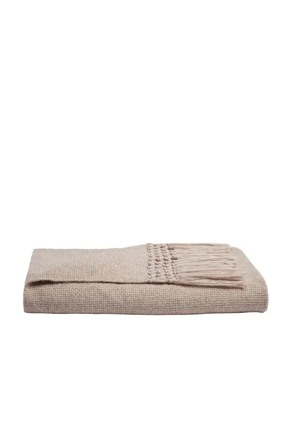 PARACHUTE Cozy Alpaca Throw In Nude - Natural