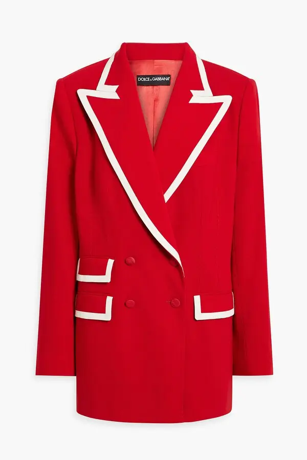 Dolce & Gabbana Double-breasted Wool-blend Blazer