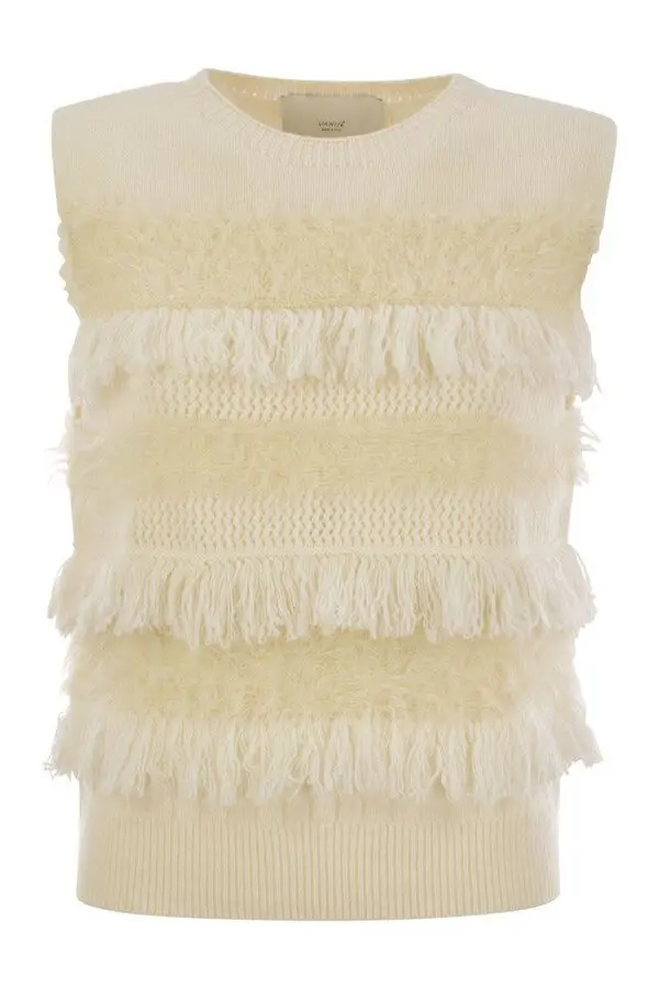 VANISÉ Wool And Cashmere-blend Sleeveless Jumper