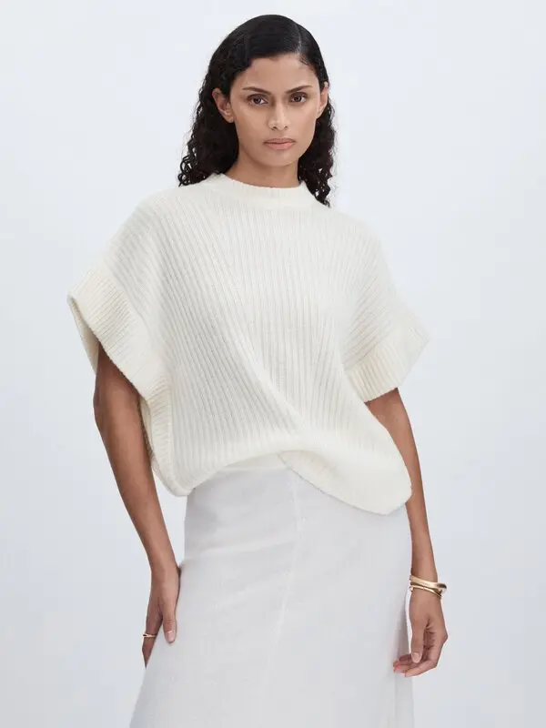 MADELEINE THOMPSON Boynton Wool Cashmere Top