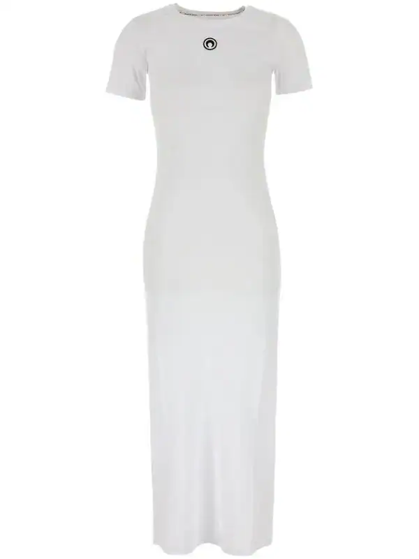 Marine Serre Crescent Moon-Embroidery Maxi Dress - White - 20% Off |  Editorialist