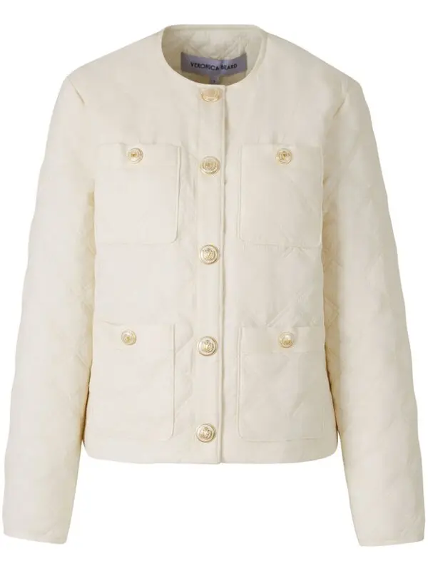 Veronica Beard Shalia Quilted Jacket - White