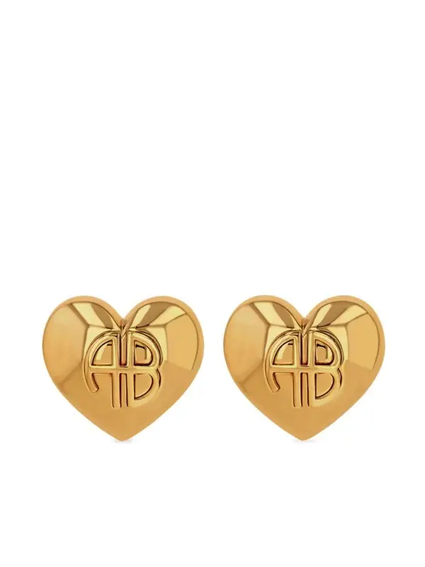ANINE BING Heart Earrings