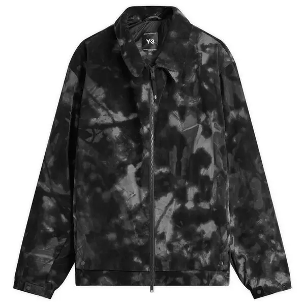 Y3 Aop Flock Nylon Shell Jacket - Grey