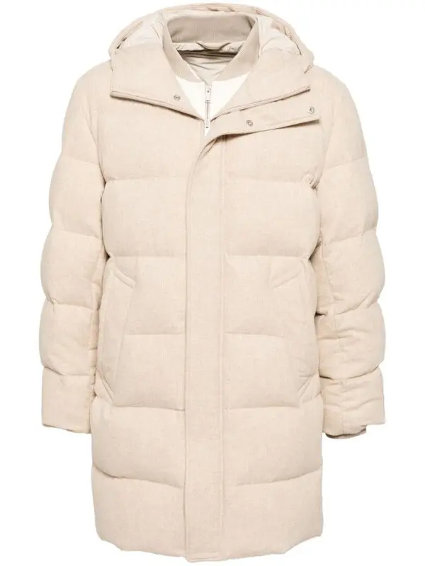 LARDINI Layered Puffer Jacket
