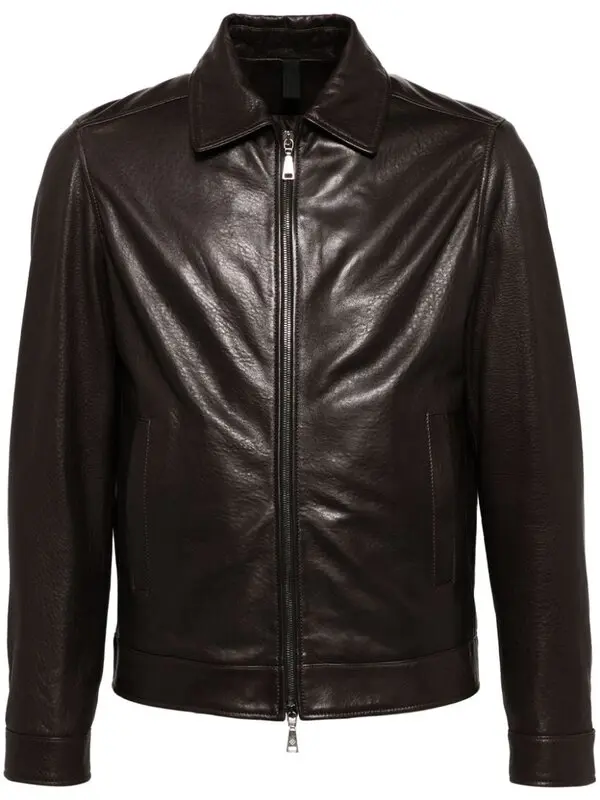 Tagliatore Zip-up Leather Jacket