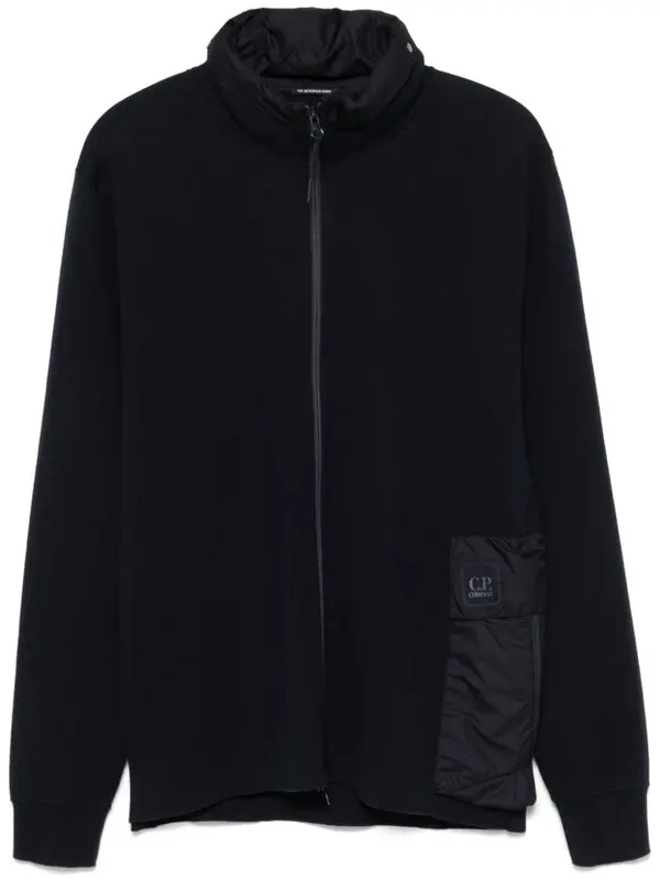 C.P. COMPANY Cotton Zip-up Cardigan - Blue
