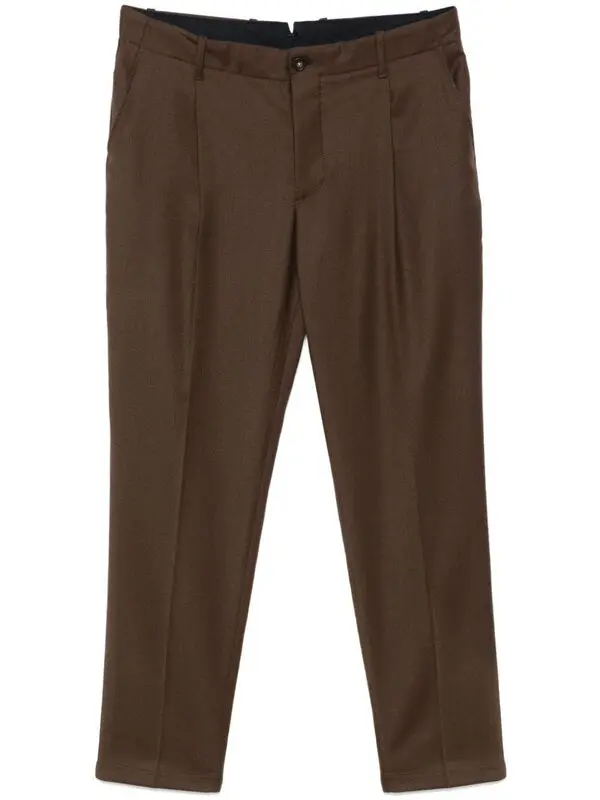 MANUEL RITZ Flannel Trousers - Brown