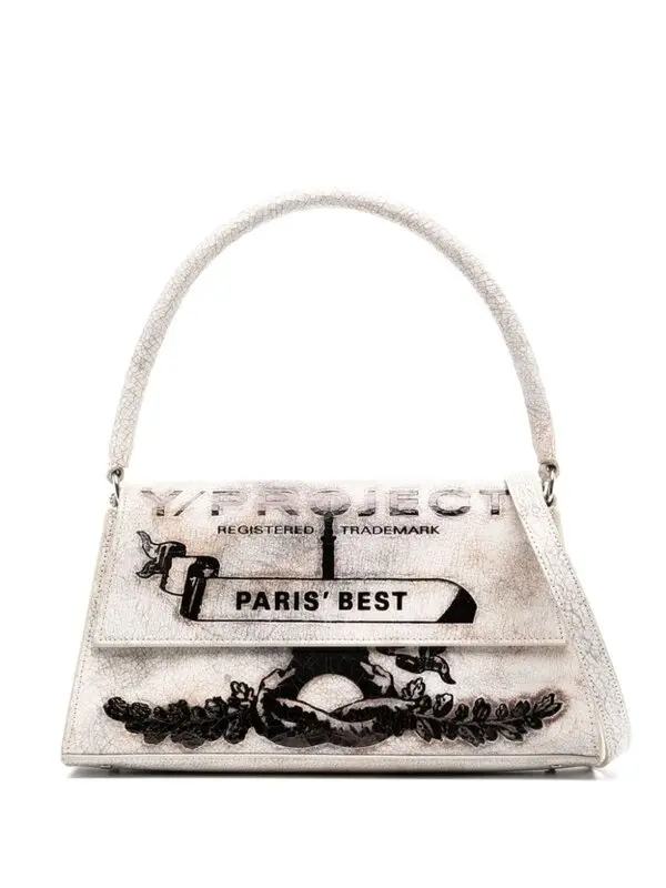 Y/Project Paris Best Shoulder Bag In White - 10% Off
