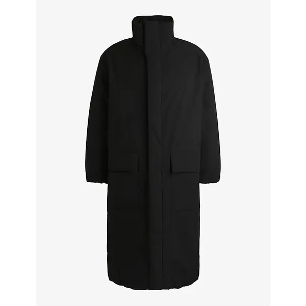 Hugo Boss Logo-patch Hooded Woven Puffer Jacket