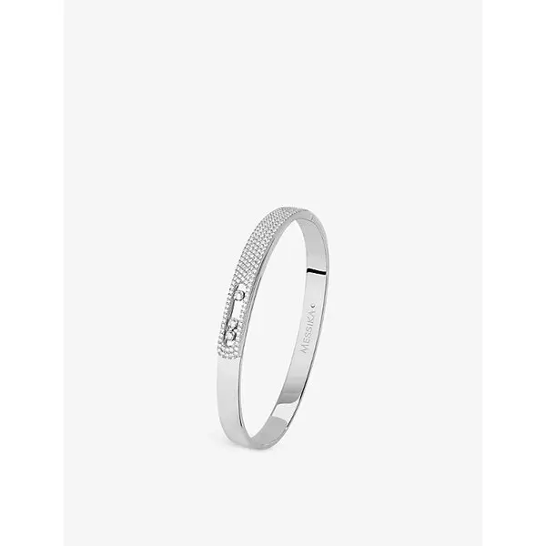Messika Move Noa Diamond Bangle - White Gold