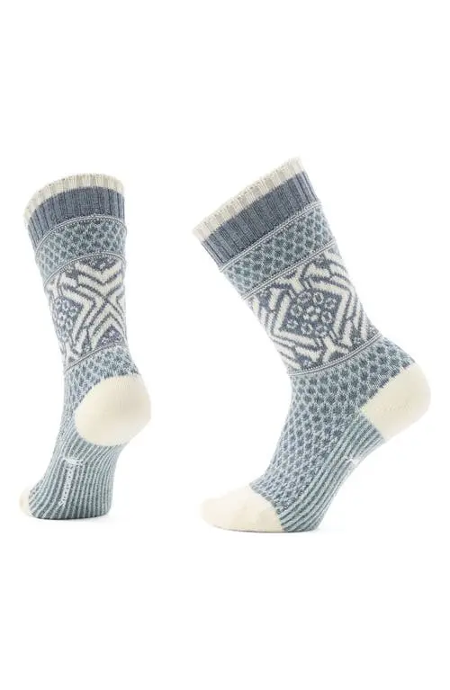 Smartwool Snowflake Merino Wool-blend Crew Socks - Frosty Green