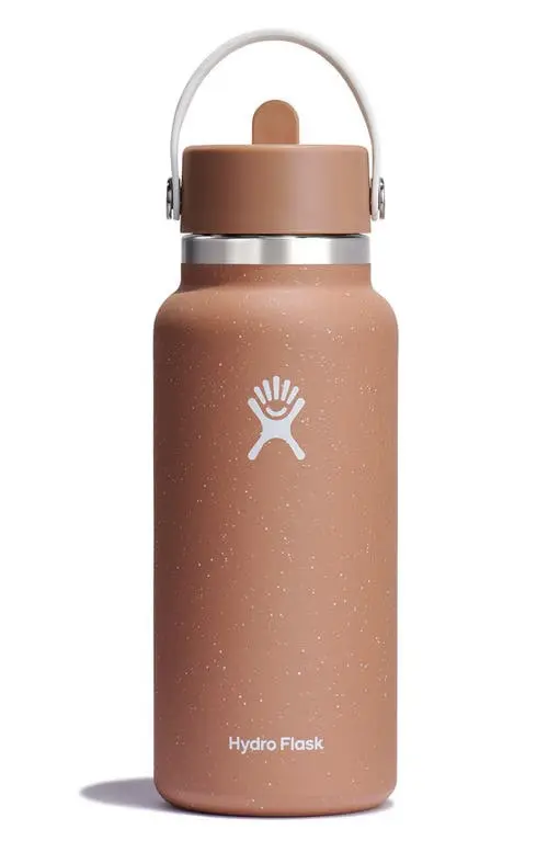 HYDRO FLASK 32-ounce Wide Mouth Flex Straw Cap Water Bottle - Sandy
