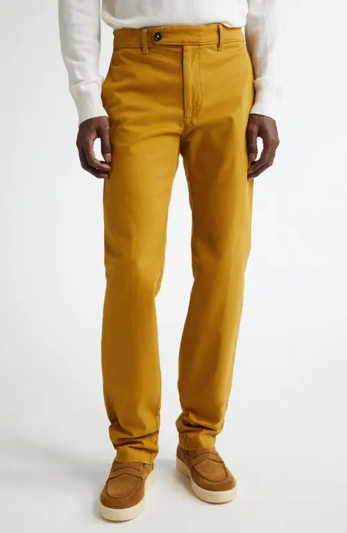 Massimo Alba Winch2 Gabardine Trousers - Mustard