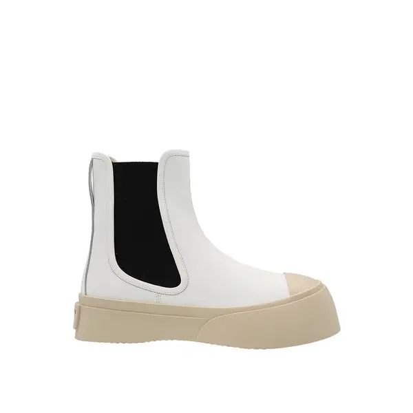 Marni Pablo Leather Boots - White