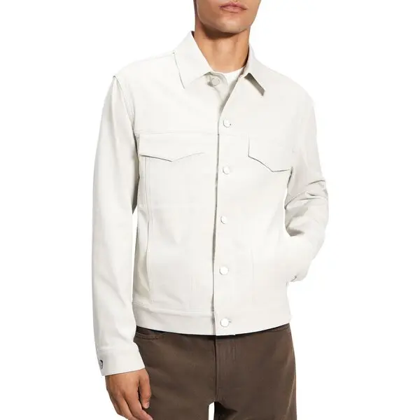 Theory River Twill Trucker Jacket