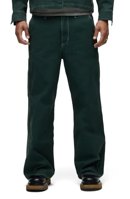 Hudson Jeans Luca Wide Leg Carpenter Pants - Smoke Pine
