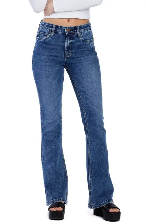 HINT OF BLU High-rise Flare Jeans - Eternal Blue