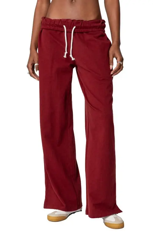 EDIKTED Chance Fold-over Track Pants