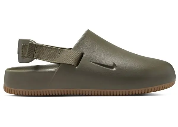Nike Calm Mule - Medium Olive/gum Medium Brown