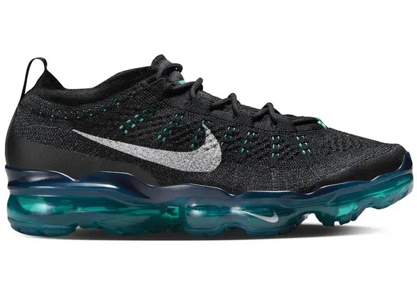 Nike Air Vapormax 2023 Flyknit Sneakers - Black/rapid Teal/aquamarine