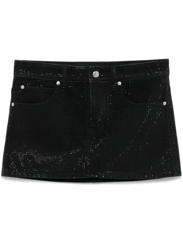 Alexander Wang Crystal-embellished Mini Skirt