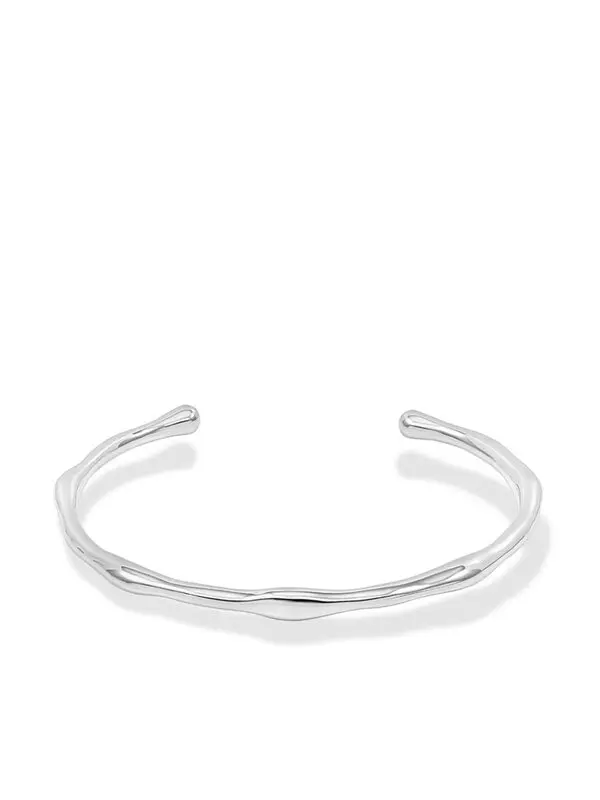 DOWER AND HALL Waterfall Torque Bracelet - Silver