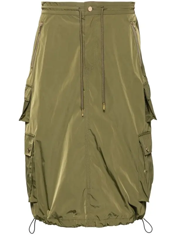 Cynthia Rowley Cargo Midi Skirt - Green