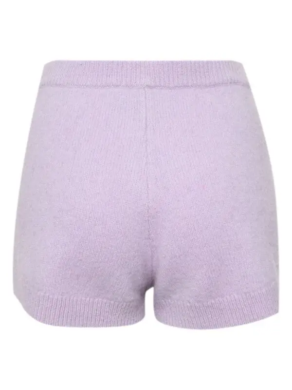 Cynthia Rowley Wool Knit Shorts - Purple
