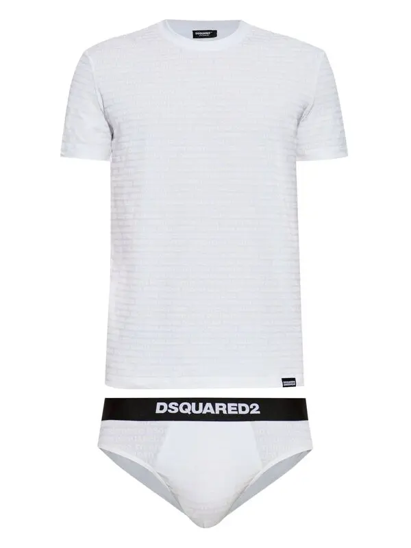 Dsquared2 Logo-print Cotton Sleepwear Set