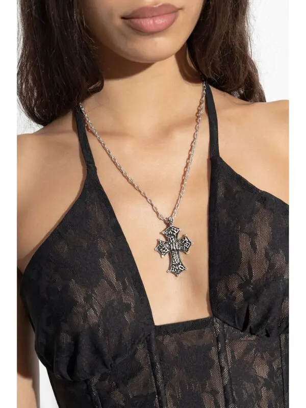 MISBHV Preacher Vintage Chain Necklace - Silver