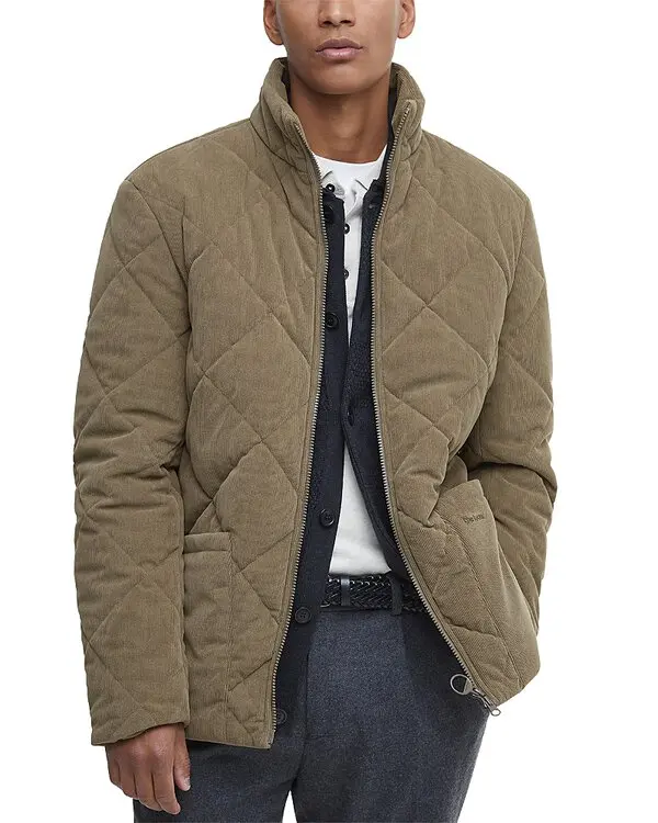 Barbour Corduroy Liddesdale Quilted Jacket - Fossil