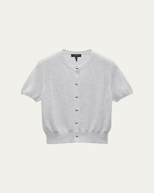 Rag & Bone Dina Short-sleeve Cardigan - Heathgry